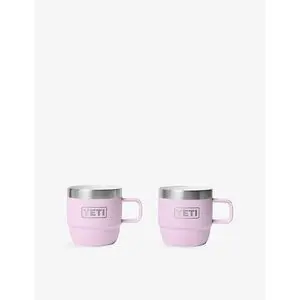 YETI Rambler 6oz Stackable Stainless-steel Mugs Set Of Two - Cherry Blossom