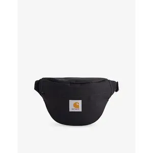 Carhartt Work In Progress Jake Logo-patch Woven Hip Bag - Black