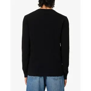Play Comme Des Garcon Play V-neck Wool Jumper - Black