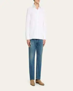 Saint Laurent High-rise Straight-leg Jeans