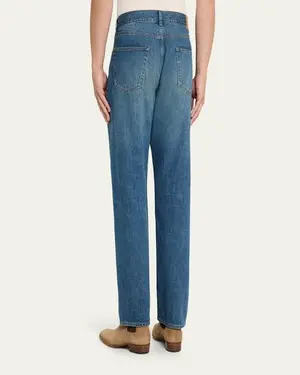 Saint Laurent High-rise Straight-leg Jeans