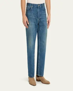 Saint Laurent High-rise Straight-leg Jeans
