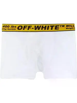 Off-White Logo Waistband Boxer Shorts - White