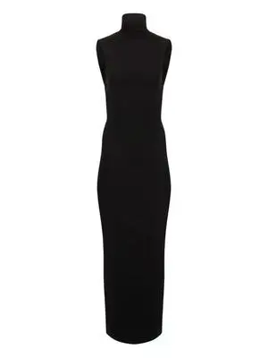 Nina Ricci Draped High-neck Maxi Dress