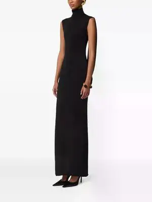 Nina Ricci Draped High-neck Maxi Dress