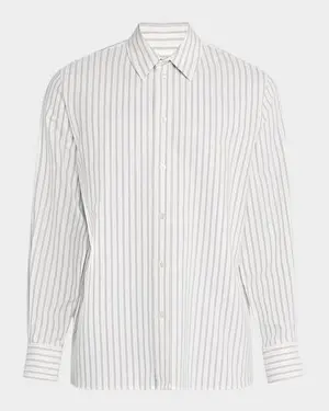 Saint Laurent Striped Sport Shirt - Whtblk