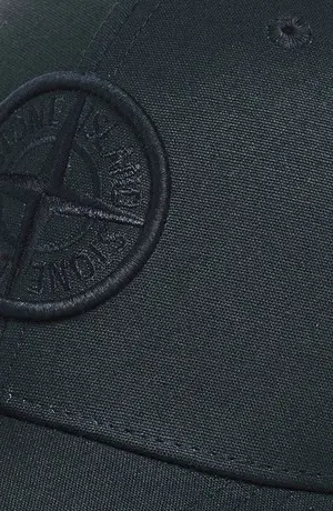 Stone Island Logo Embroidered Baseball Cap - Navy Blue