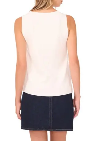 Vince Camuto Rib Tank - New Ivory