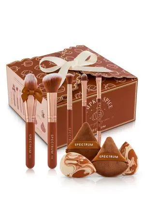 SPECTRUM Pumpkin Spice 9-piece Makeup Brush & Sponge Set