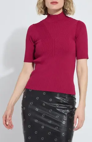 Lysse Mock Neck Knitwear For Women