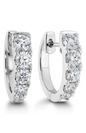 Memoire Essential Diamond Hoop Earrings