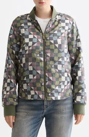 Scotch & Soda Reversible Quilted Bomber Jacket