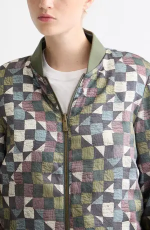 Scotch & Soda Reversible Quilted Bomber Jacket