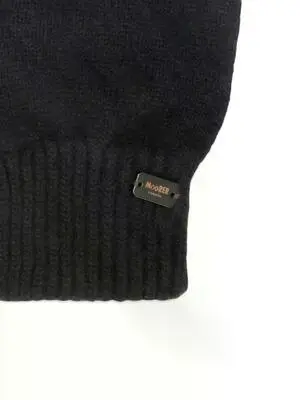 MOORER Palm-insert Cashmere Gloves - Blue