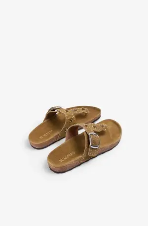 SCALPERS Bio T Studs Sandal - Camel