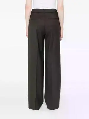 Peserico High-waisted Wide-leg Trousers - Grey