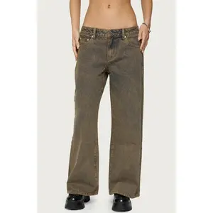 Brown Baggy Outfit Jeans For Women