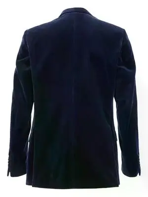 LARDINI Velvet Single-button Blazer