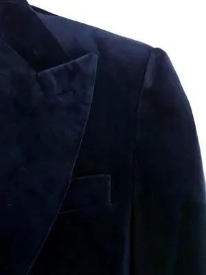 LARDINI Velvet Single-button Blazer