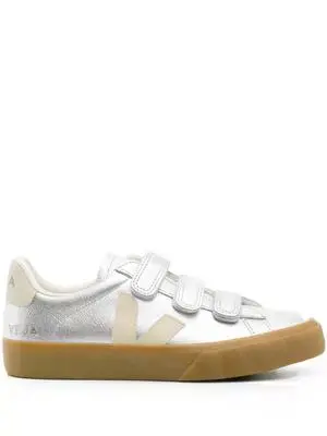 VEJA Leather Recife Sneakers - Silver