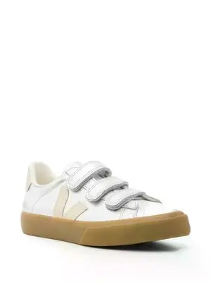 VEJA Leather Recife Sneakers - Silver