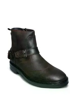 Belstaff Leather Buckle-strap Boots