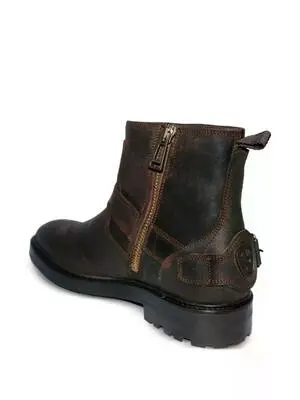Belstaff Leather Buckle-strap Boots
