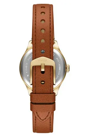 Fossil Gilmore Leather Strap Watch