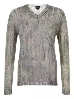 Giorgio Armani Mélange V-neck Sweater