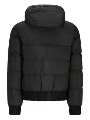 MOORER Hooded Quilted Bomber Jacket