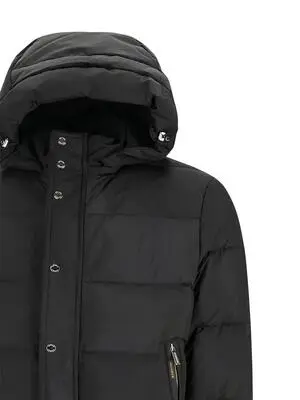 MOORER Hooded Quilted Bomber Jacket