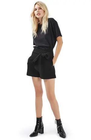 Topshop Tie Waist High-rise Shorts