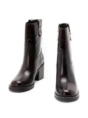 TWINSET Block-heel Leather Boots