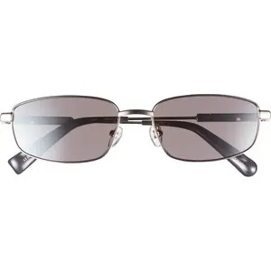 Jacquemus The Sera Aviator Sunglasses - Silver/metallic Gun/silver