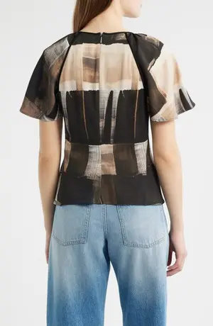 BOSS Bivalia Flutter-sleeve Top - Open Misc