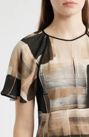 BOSS Bivalia Flutter-sleeve Top - Open Misc