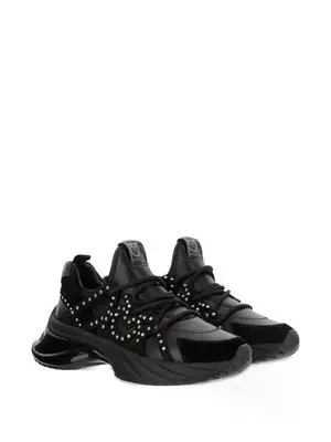 Pinko Rhinestone-embellished Lace-up Sneakers