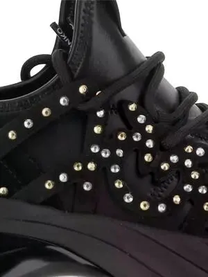 Pinko Rhinestone-embellished Lace-up Sneakers