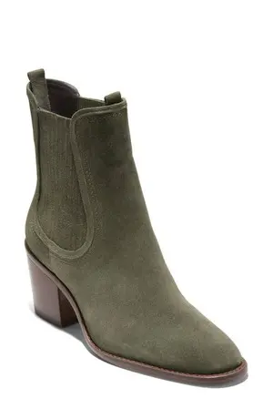 Cole Haan Janelle Chelsea Boot - Olive Night Suede