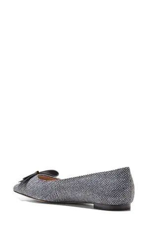 Cole Haan Felicia Bow Ballet Flat - Midnight Moon Herringbone