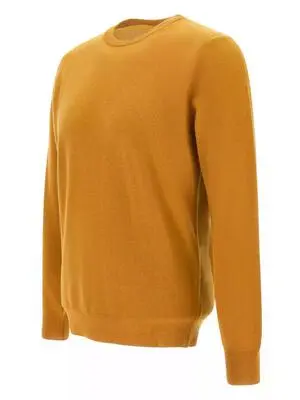 KANGRA Ribbed Crew-neck Sweater - Yellow