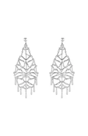 LUCY QUARTERMAINE Element Web Dangle Earrings