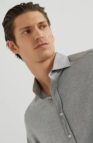 Brunello Cucinelli Lightweight Jersey Shirt - Grey