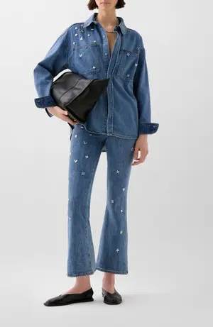 SCALPERS Ankle Length Denim Pants - Blue
