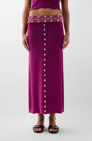 SCALPERS Long Knit Skirt