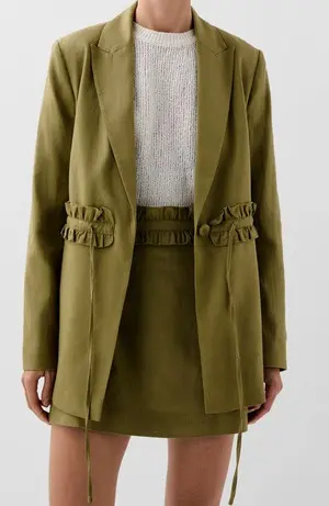 SCALPERS Ruffle Prep Blazer