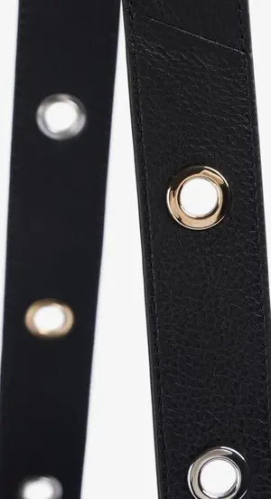 SCALPERS Crossbody Bag With Perforated Details - Black
