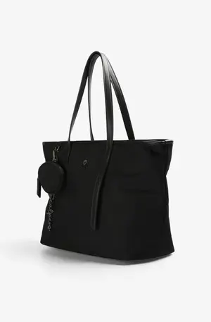 SCALPERS Metallic Nylon Tote Bag With Purse