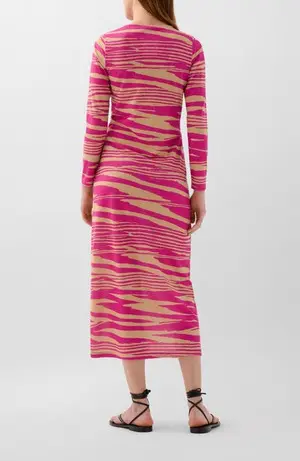 SCALPERS Zebra Print Jersey Dress