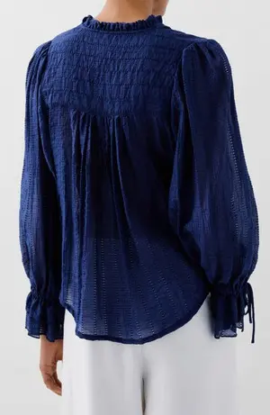 SCALPERS Volum Smock Tee - Navy